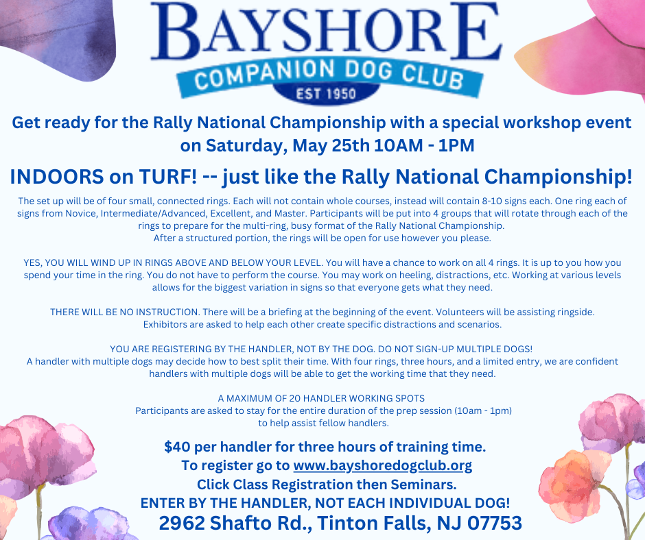 Rally Workshop.......Prep for Nationals